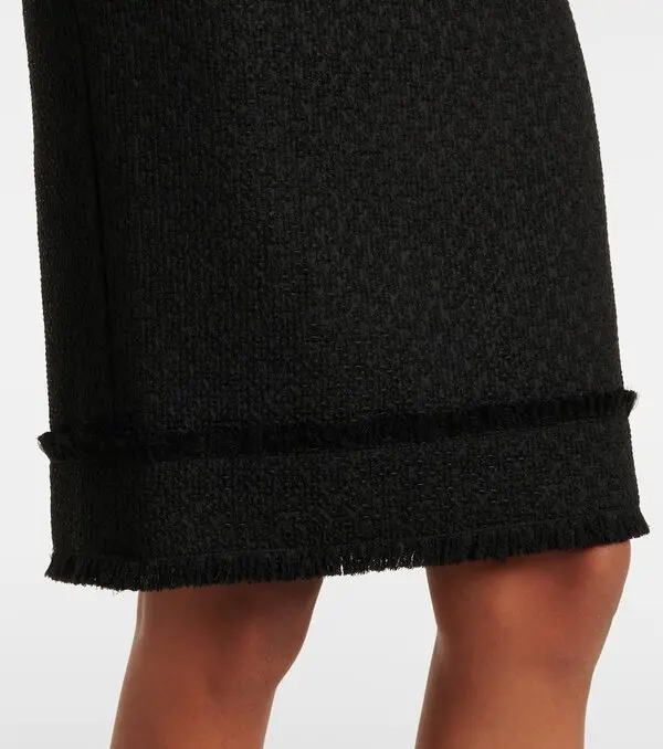 Dolce & Gabbana Wool-blend Tweed Pencil Skirt