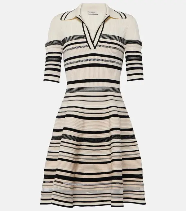 Simkhai Dessie Striped Knit Minidress