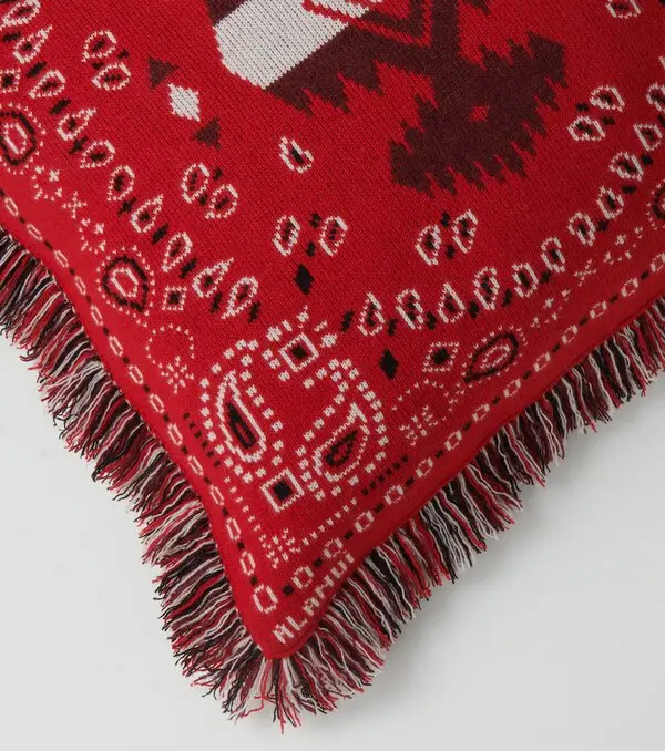 Alanui Bandana Jacquard Wool-blend Cushion