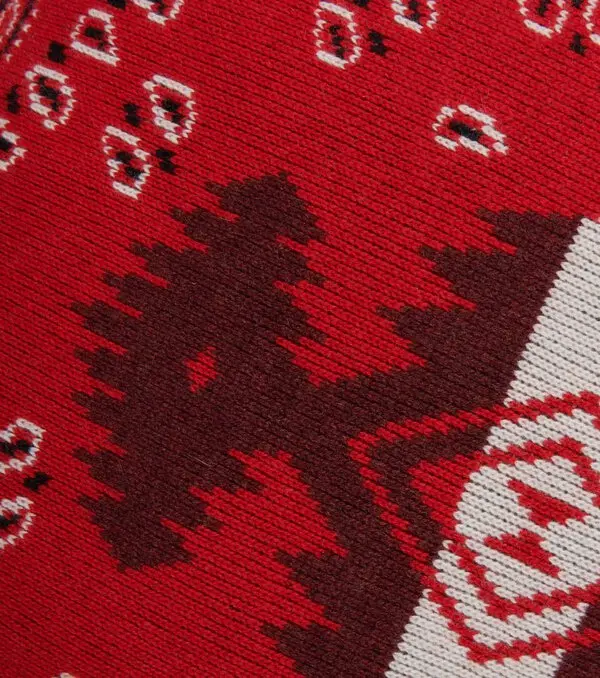 Alanui Bandana Jacquard Wool-blend Cushion