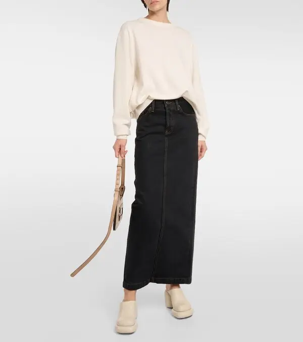 Wardrobe.NYC Denim Maxi Skirt