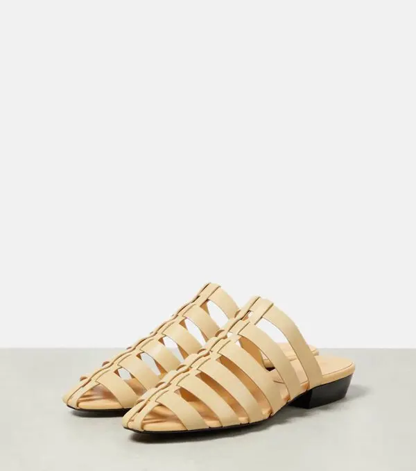 Loro Piana Kaede Leather Mules