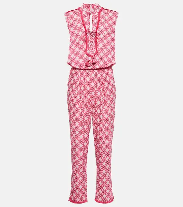 Poupette St Barth Donna Printed Jumpsuit - Pink
