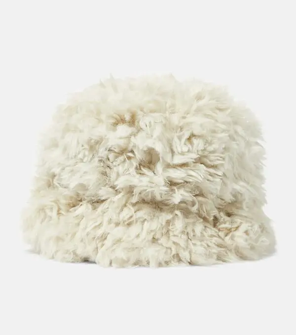 Goldbergh Faux Fur Bucket Hat - Neutrals