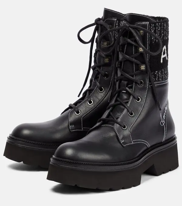 Amiri Leather Lace-up Boots
