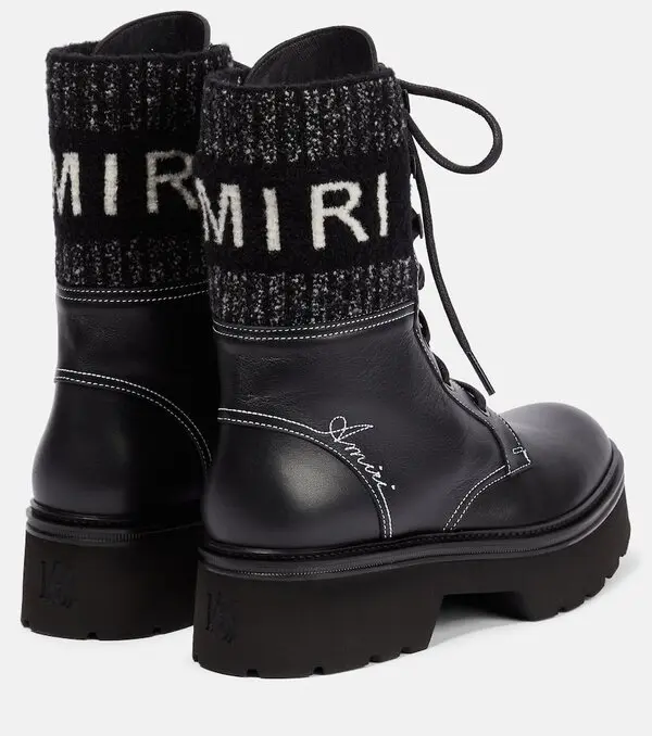 Amiri Leather Lace-up Boots