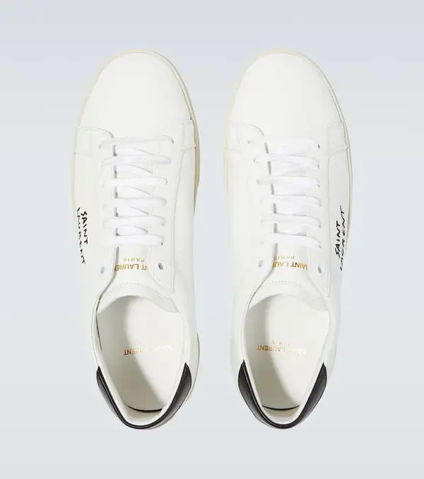 Saint Laurent Court Classic Sl/06 Leather Sneakers