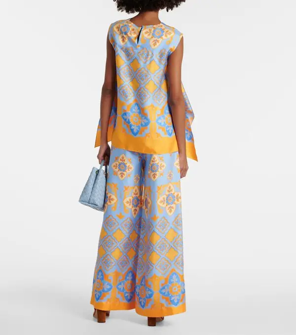 La DoubleJ San Carlo Printed Top - Blue