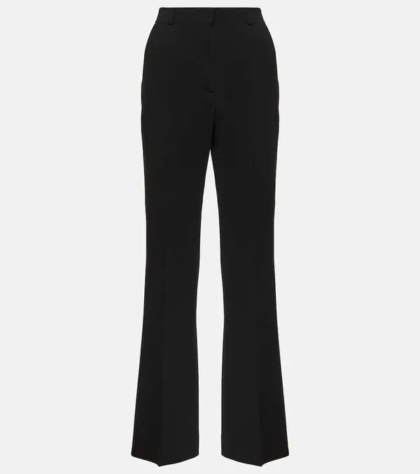 TOTEME High-rise Flared Crepe Pants