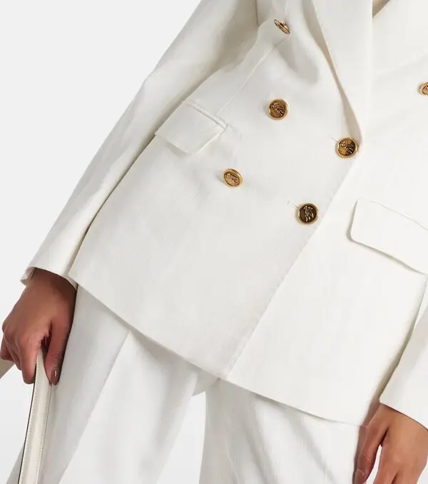 Etro Double-breasted Blazer - White