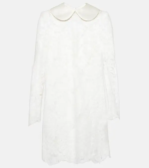Dolce & Gabbana Lace And Satin Mini Dress