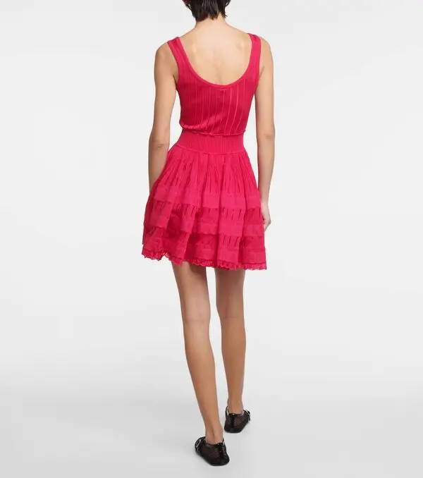Alaïa Crinoline Mini Dress - Pink