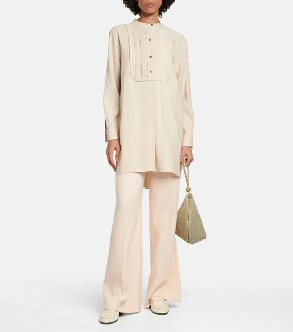 Loro Piana Striped Silk Top