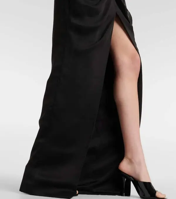 RASARIO Floral-applique Chiffon Gown