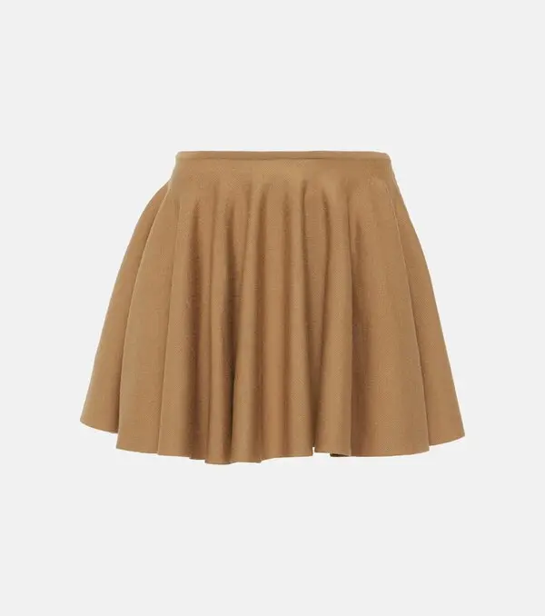 Khaite Ulli Wool-blend Miniskirt