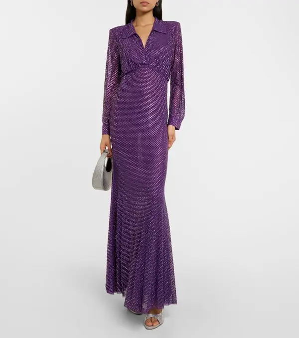 SELF-PORTRAIT Embellished Maxi Dress