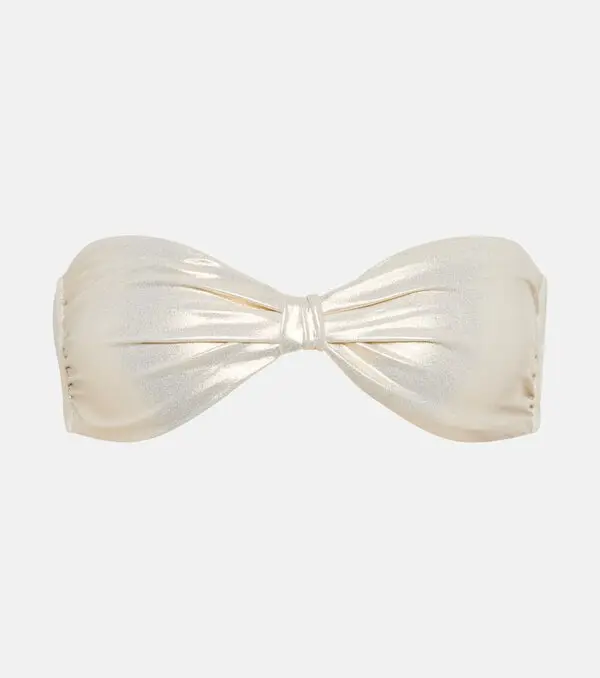 Melissa Odabash Stockholm Bandeau Bikini Top - Gold