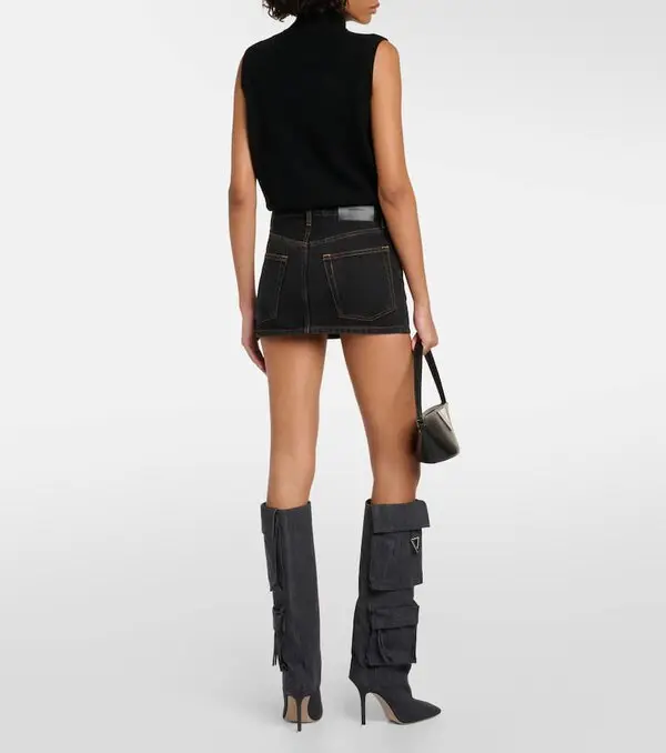 Wardrobe.NYC Denim Mini Skirt