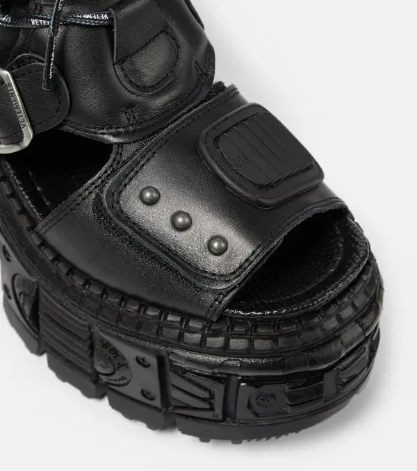 Vetements Leather Platform Boots
