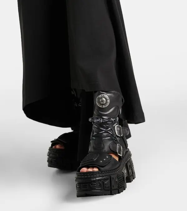 Vetements Leather Platform Boots