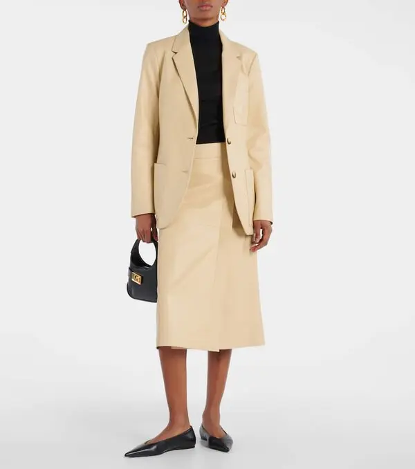 JOSEPH Jacques Leather Blazer