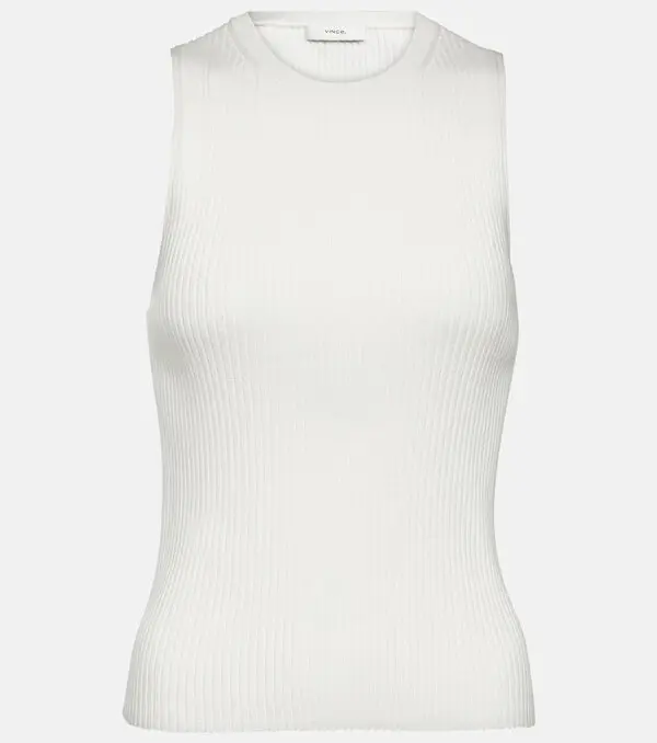 Vince Ribbed Knit Tank Top