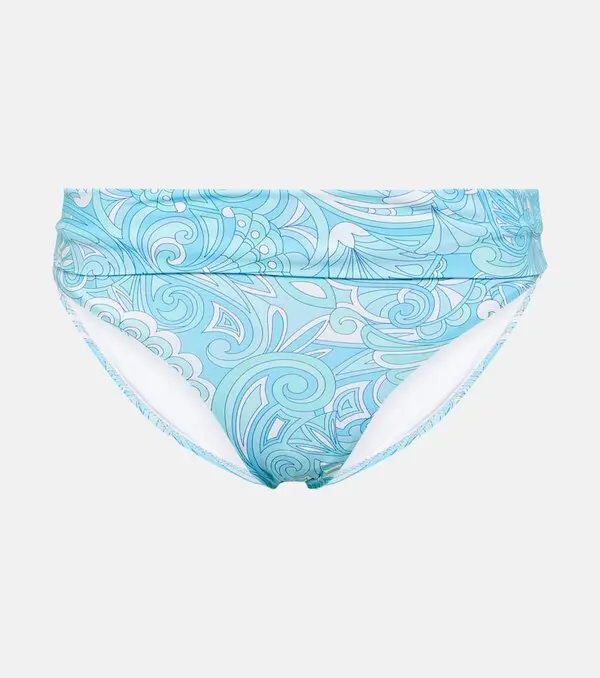 Melissa Odabash Brussels Printed Bikini Bottom - Blue