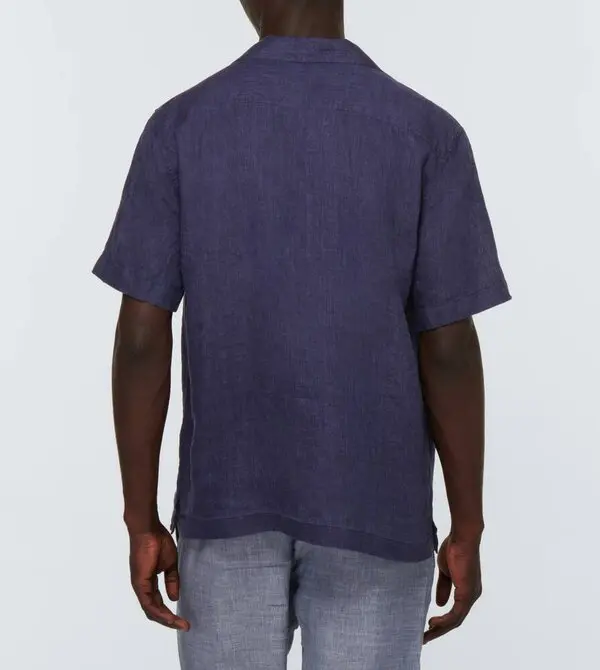 Frescobol Carioca Angelo Linen Shirt - Blue