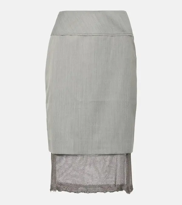 JACQUES WEI Midi Skirt