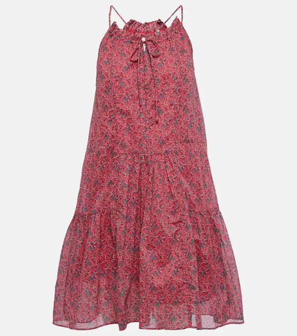 MARANT ETOILE Kayne Printed Cotton Minidress - Pink