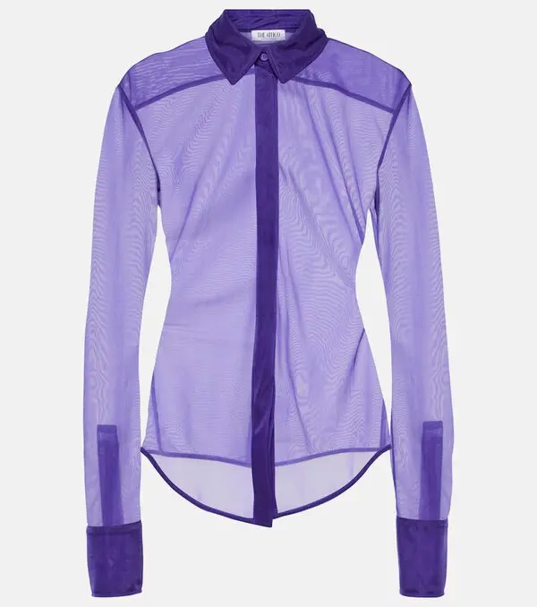 Attico Knitted Shirt - Purple