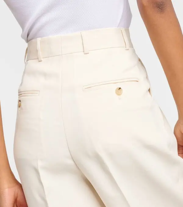 TOTEME Pleated Straight Trousers