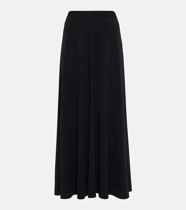 TOTEME Jersey Maxi Skirt - Black