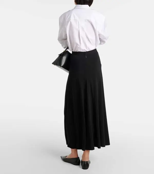 TOTEME Jersey Maxi Skirt - Black