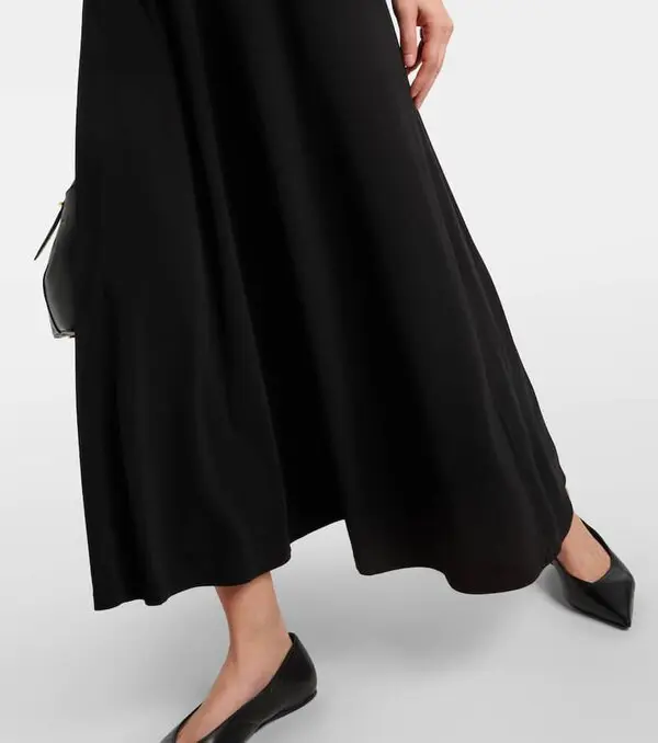 TOTEME Jersey Maxi Skirt - Black