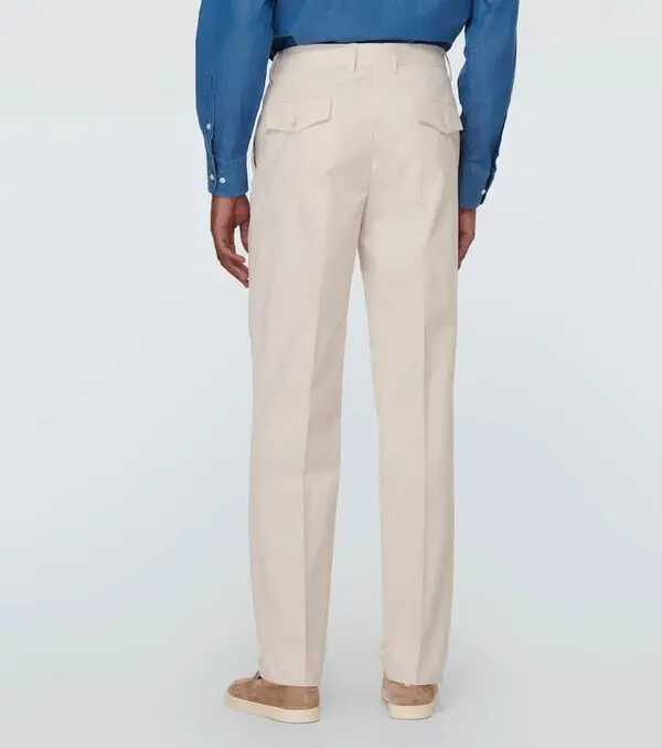 Brunello Cucinelli Cotton And Cashmere-blend Suit - Beige