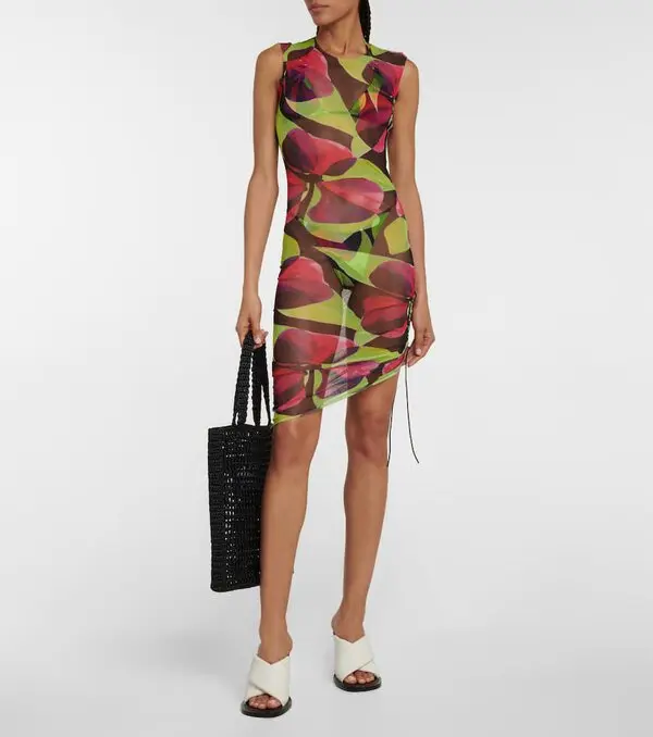 LOUISA BALLOU Printed Minidress