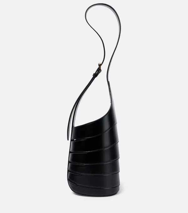 Alaïa Babel Small Leather Shoulder Bag - Black