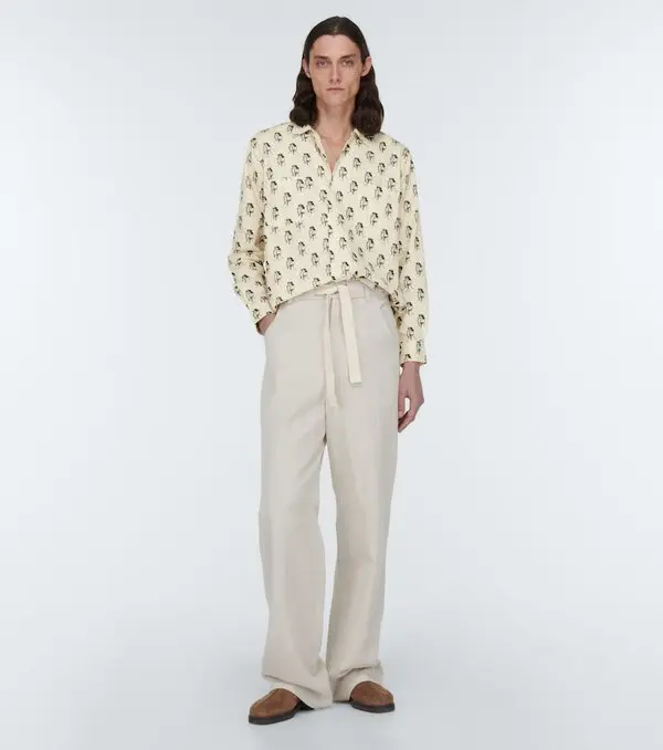 BODE Jumping Jockey Printed Cotton Shirt
