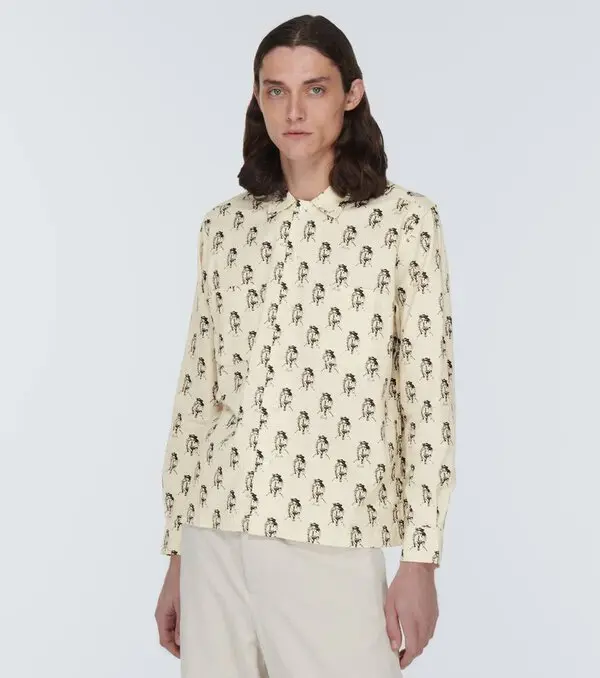 BODE Jumping Jockey Printed Cotton Shirt