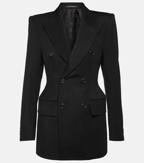 Balenciaga Hourglass Wool Blazer