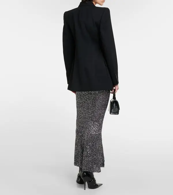 Balenciaga Hourglass Wool Blazer