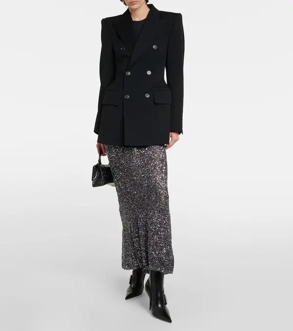 Balenciaga Hourglass Wool Blazer