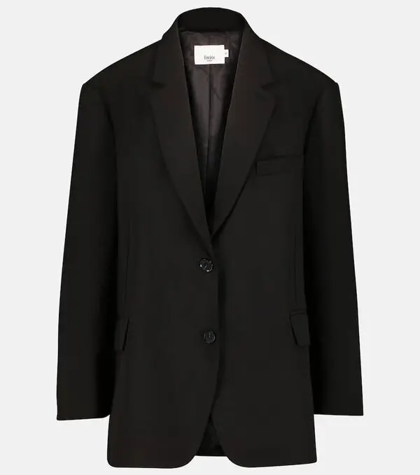 THE FRANKIE SHOP Bea Twill Blazer - Black