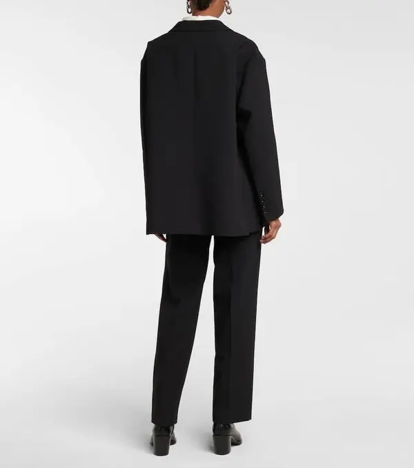 THE FRANKIE SHOP Bea Twill Blazer - Black