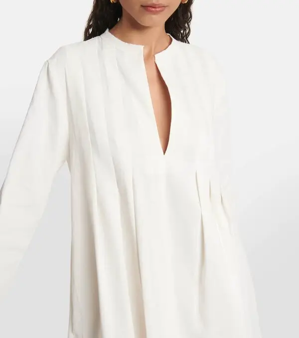 Vince Trapeze Linen-blend Minidress