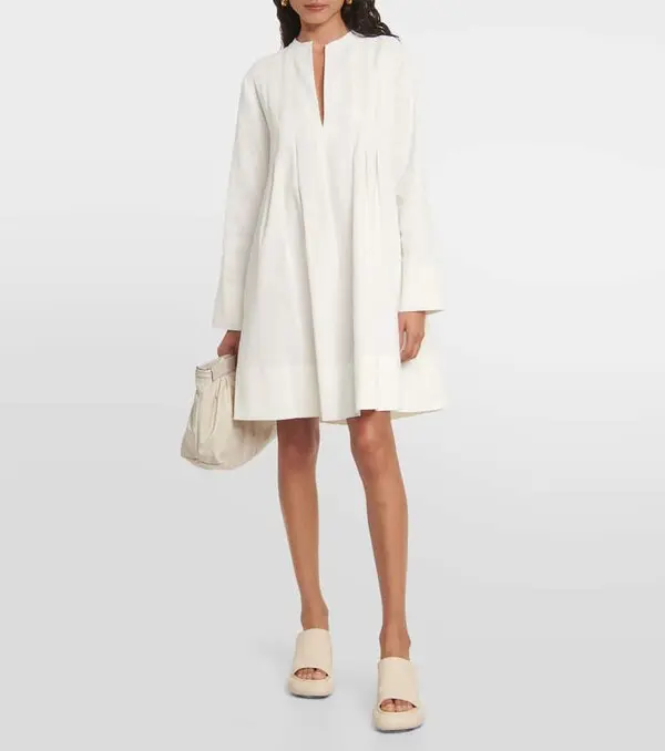 Vince Trapeze Linen-blend Minidress