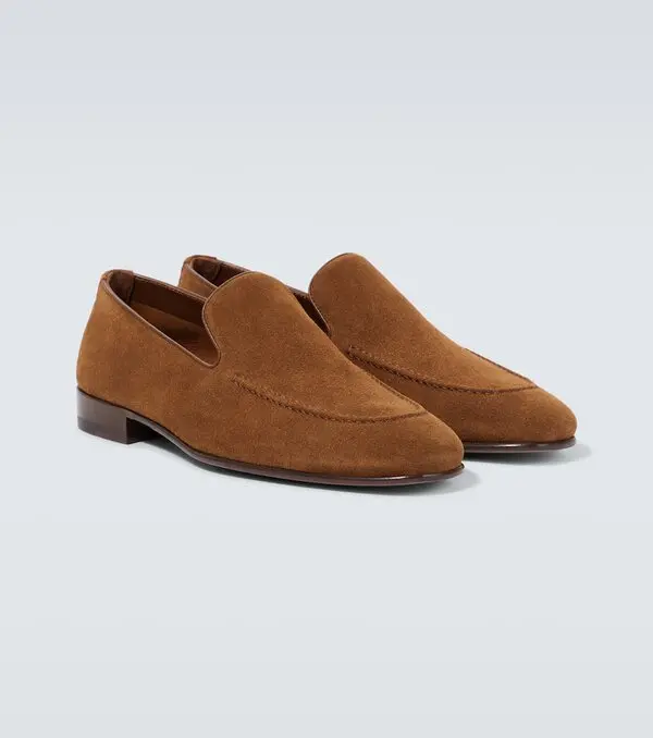 Manolo Blahnik Truro Suede Loafers