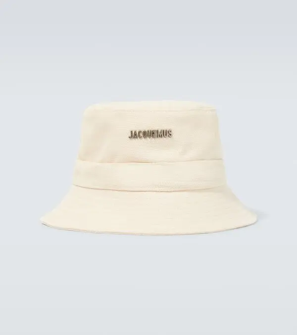 Jacquemus Cotton Bucket Hat - White