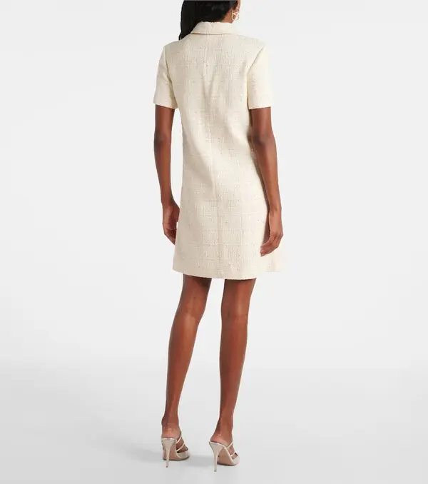 Valentino Garavani Cotton-blend Tweed Minidress